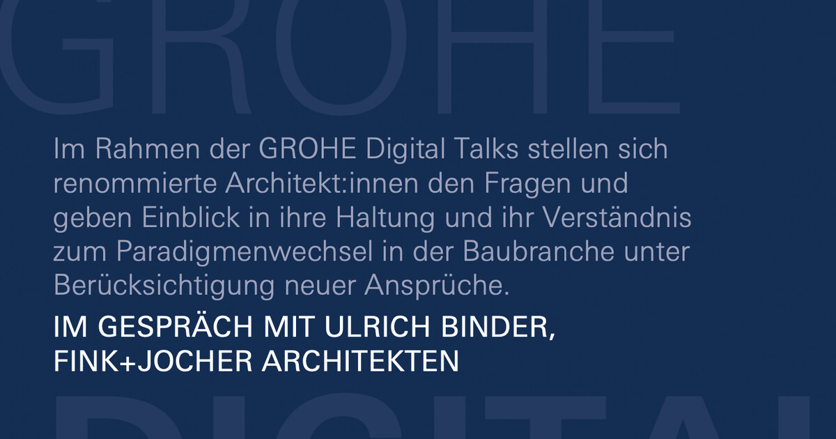 Interview mit Ulrich Binder - Fink + Jocher